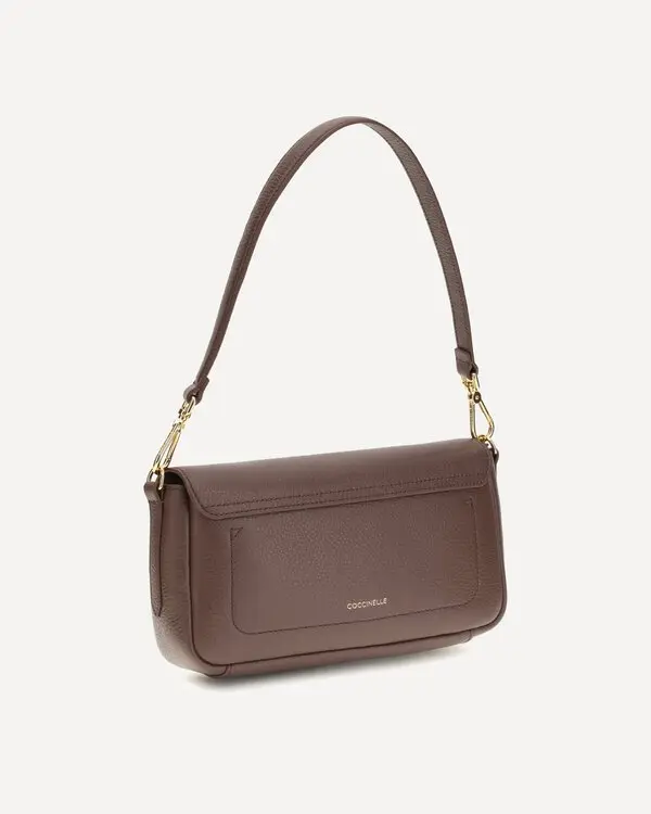 COCCINELLE C-me Lock Medium Shoulder Bag - Brown