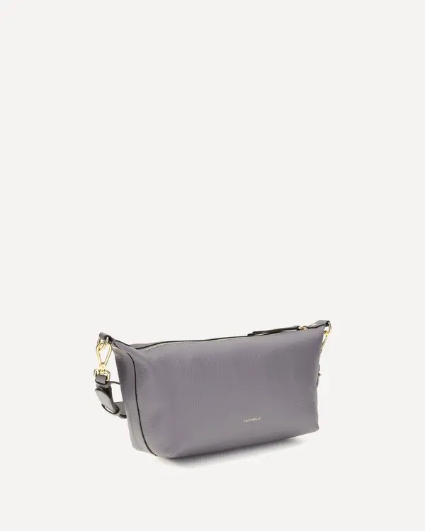 COCCINELLE Beat Generation Leather Shoulder Bag - Grey
