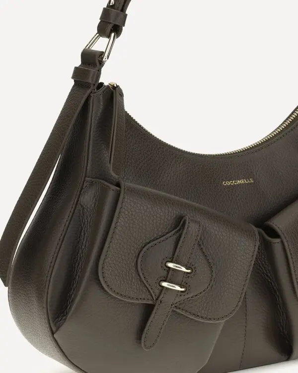 COCCINELLE Small Boheme Shoulder Bag In Double Leather