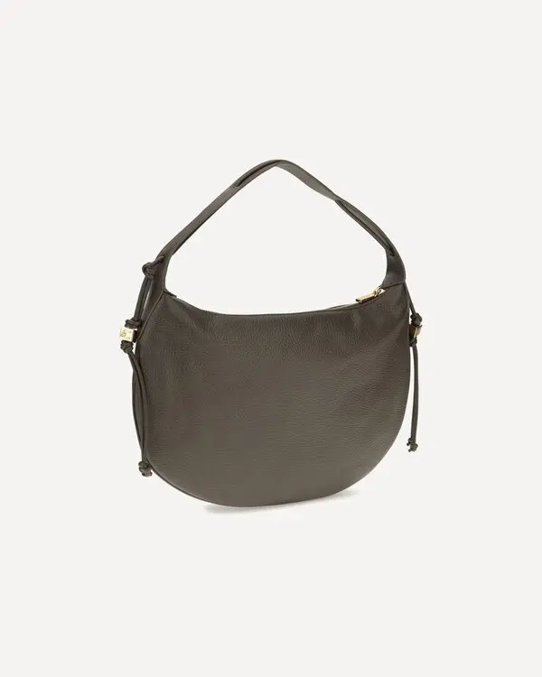 COCCINELLE Thess Shoulder Bag Grained Leather - Brown