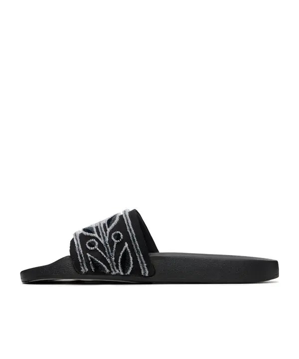 Casablanca Embroidery Slide Sandal