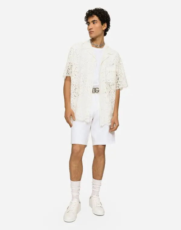 Dolce & Gabbana Dolce Gabbana Logo Tag Denim Shorts