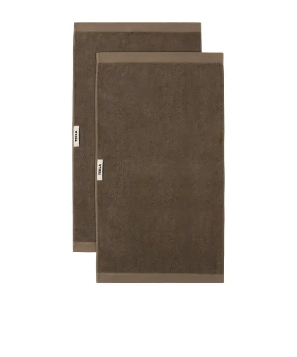 TEKLA Two-piece Rectangular Thick Organic Cotton Towel Set