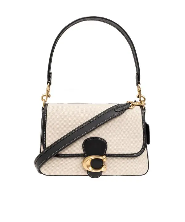 COACH Logo Shoulder Bag - Nude