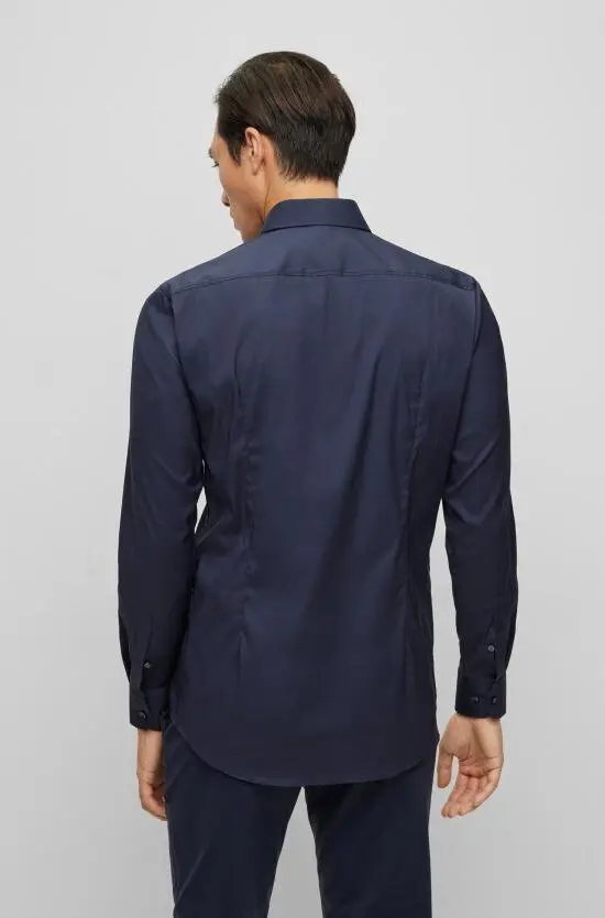 Hugo Boss Spread-collar Poplin Shirt