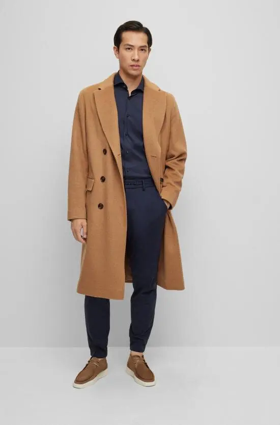 Hugo Boss Spread-collar Poplin Shirt