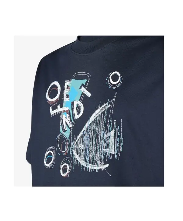 Fendi Dark Cotton T-shirt