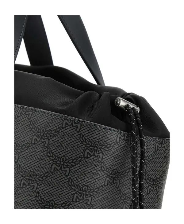 Mcm Lauretos Logo Printed Backpack