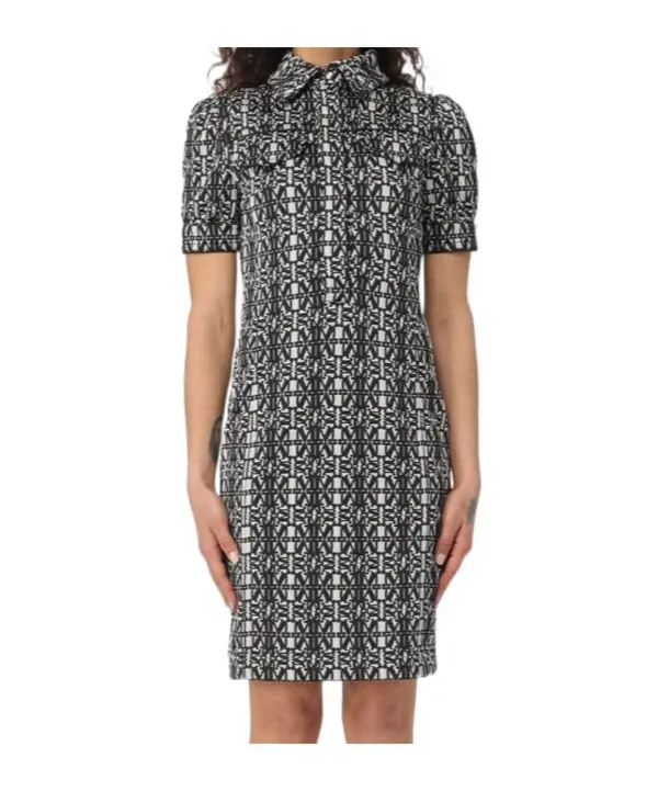 Max Mara Cesy Monogram Short-sleeved Dress