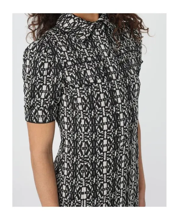 Max Mara Cesy Monogram Short-sleeved Dress