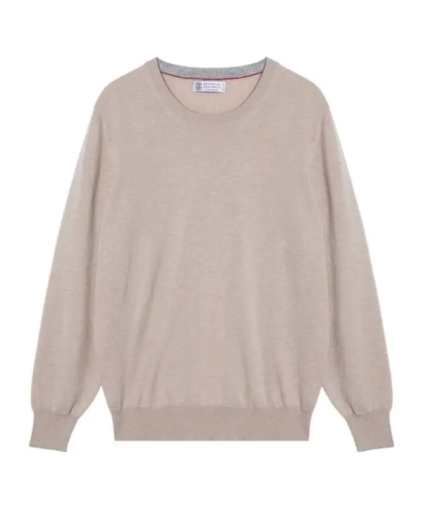 Brunello Cucinelli Round-collar And Long-sleeved Sweater