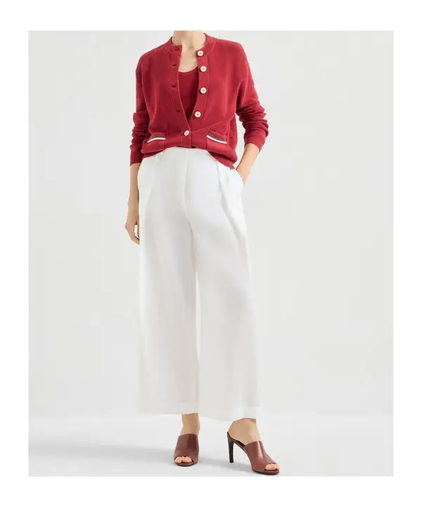 Brunello Cucinelli Ribbed Pocket Cardigan