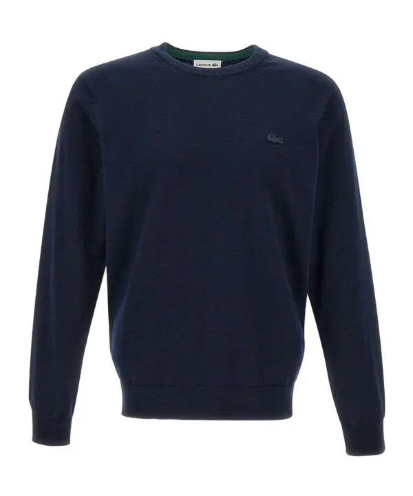Lacoste Logo Patch Crewneck Knitted Jumper