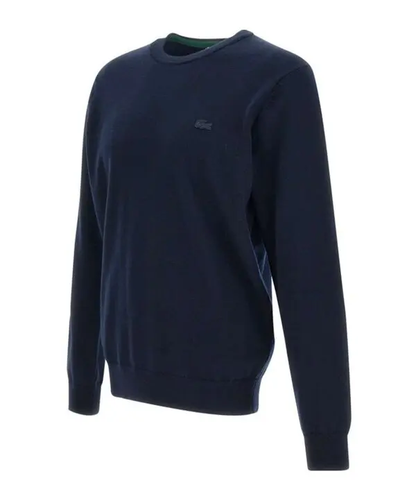 Lacoste Logo Patch Crewneck Knitted Jumper
