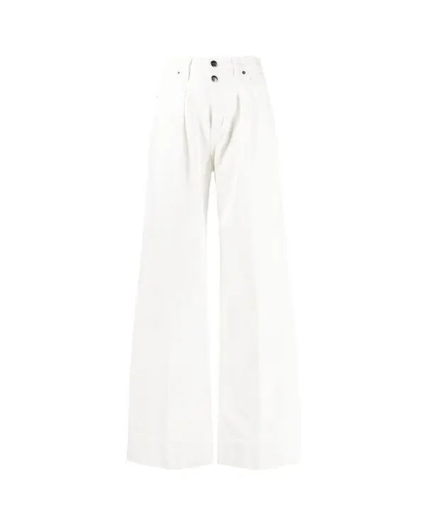FRAME Wide-leg High-waist Jeans
