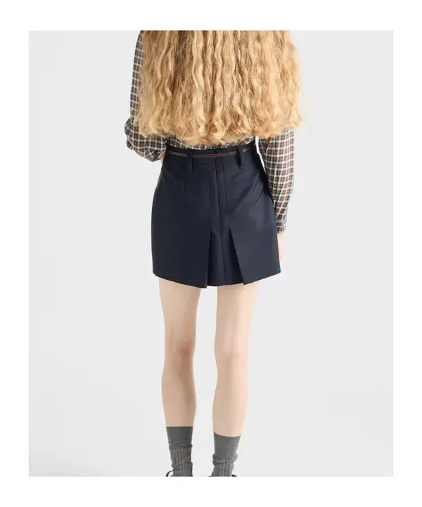 Prada Pleated Mini Skirt
