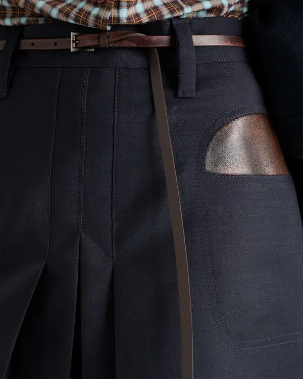 Prada Pleated Mini Skirt