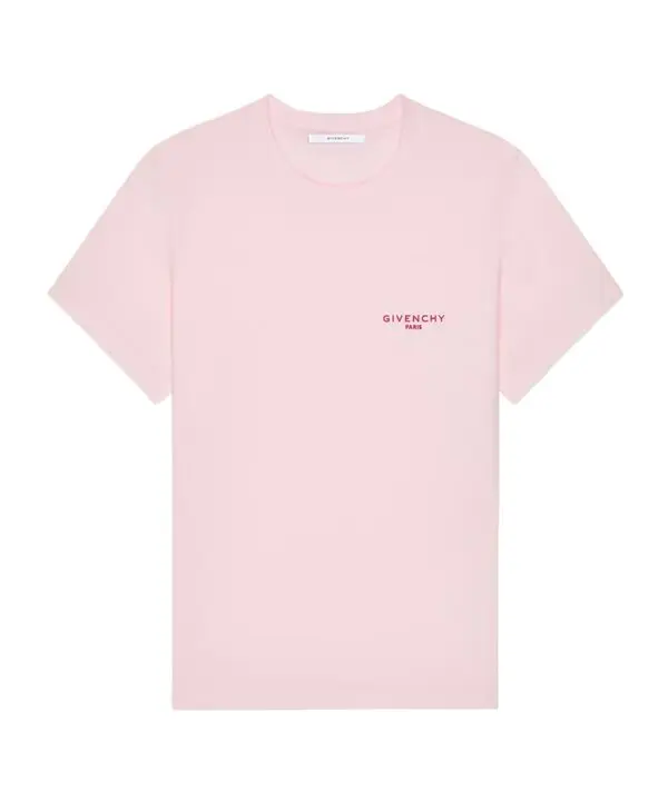 Givenchy Slim T-shirt In Cotton With Paris Embroidery