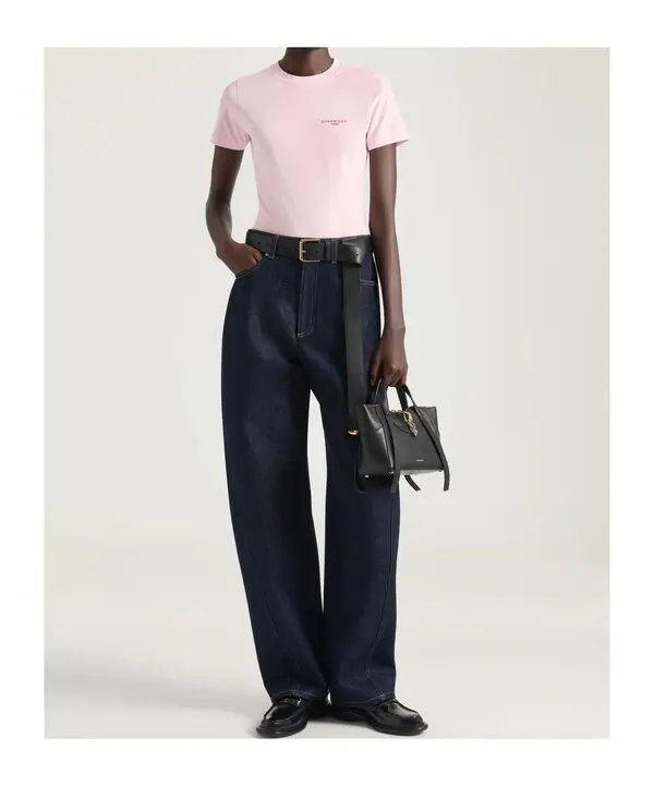 Givenchy Slim T-shirt In Cotton With Paris Embroidery