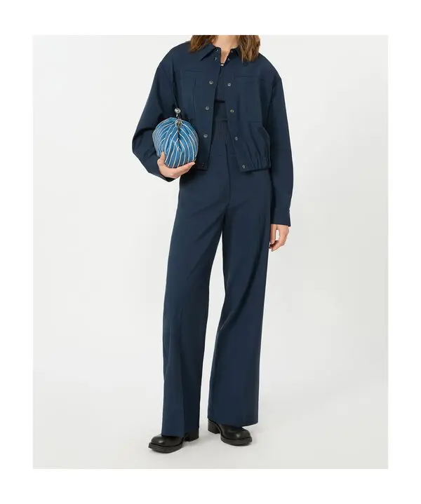 Max Mara Decano Elastic Waist Jacket - Blue