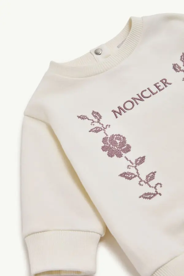 Moncler Embroidered Logo Stretch Cotton Fleece Set