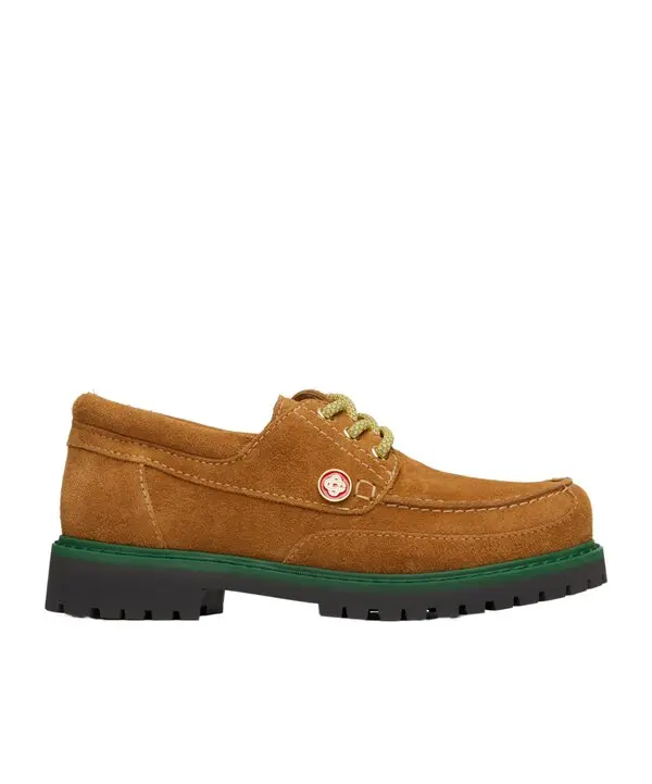 Casablanca Lace-up Suede Boat Shoes