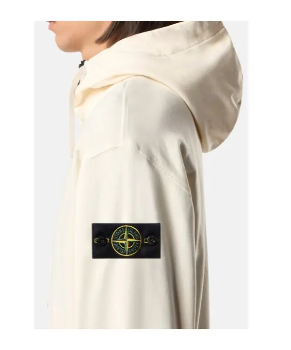 Stone Island Oversized-fit Zip-up Hooded Sweatshirt With Pockets