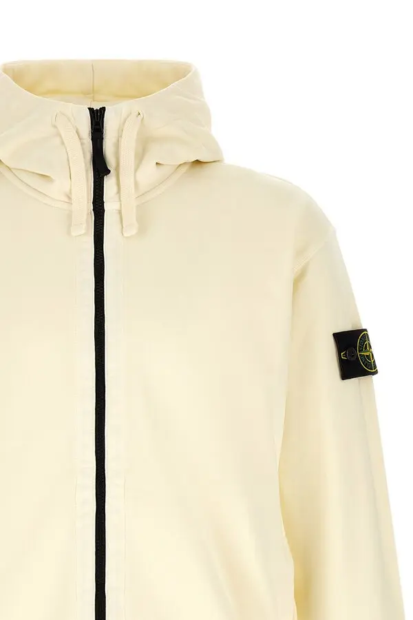 Stone Island Zip-up Hooded Sweatshirt