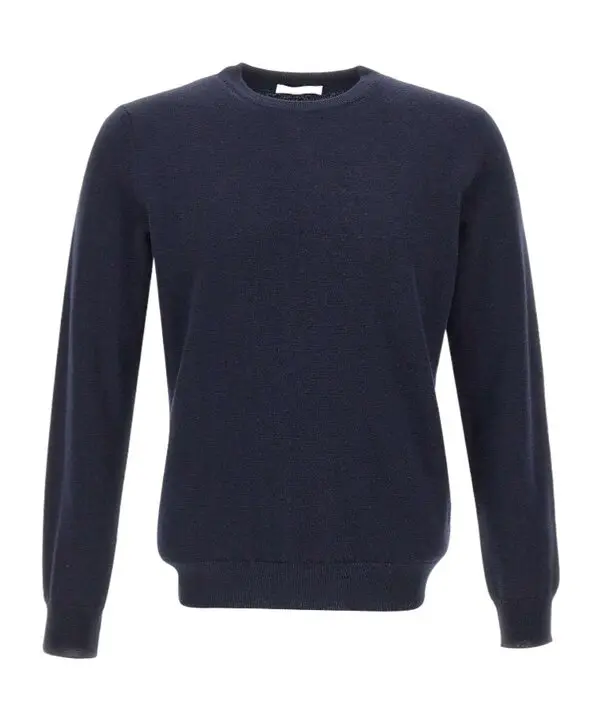 KANGRA Ribbed Crew Neck Knitted Sweater