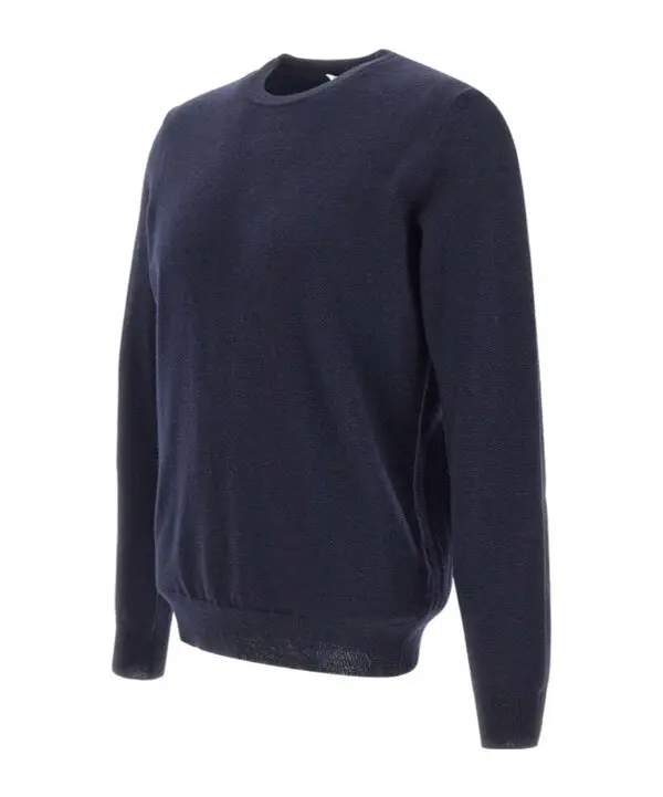 KANGRA Ribbed Crew Neck Knitted Sweater