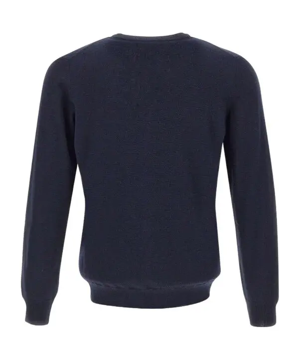 KANGRA Ribbed Crew Neck Knitted Sweater