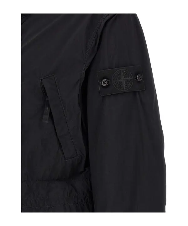 Stone Island Hooded Logo-patch Parka