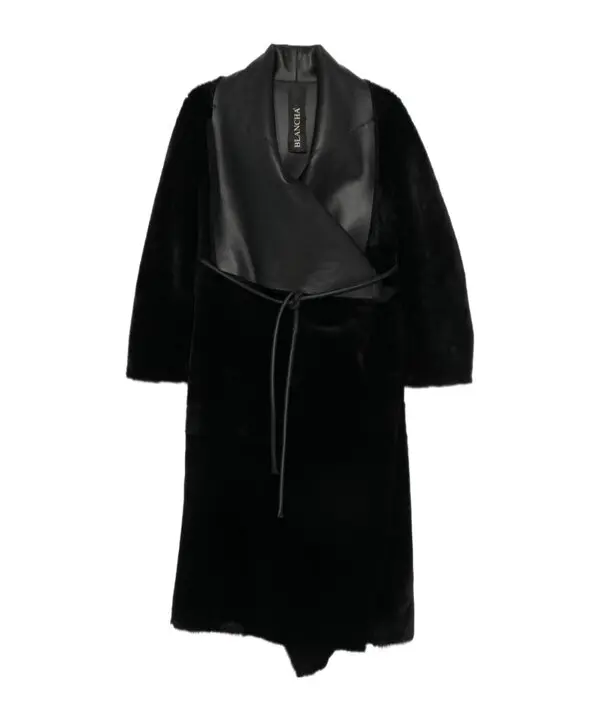 BLANCHA Long-sleeved Wrap Coat