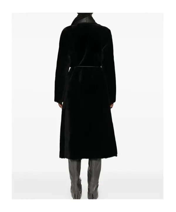 BLANCHA Long-sleeved Wrap Coat