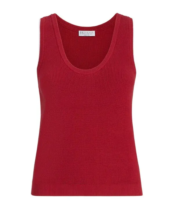 Brunello Cucinelli Ribbed Tank Top