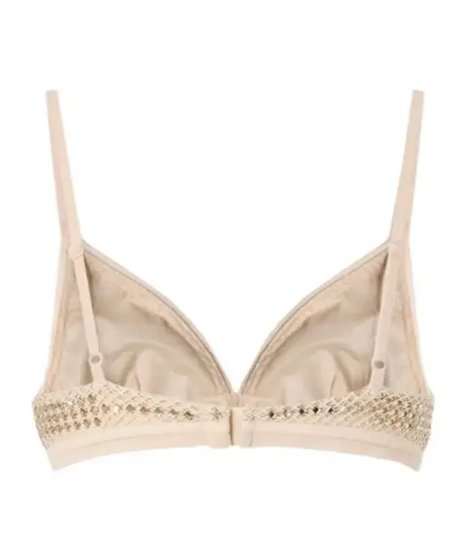 Pinko Crystal-embellished Triangle Bra