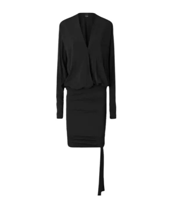 Pinko Long-sleeved V-neck Dress