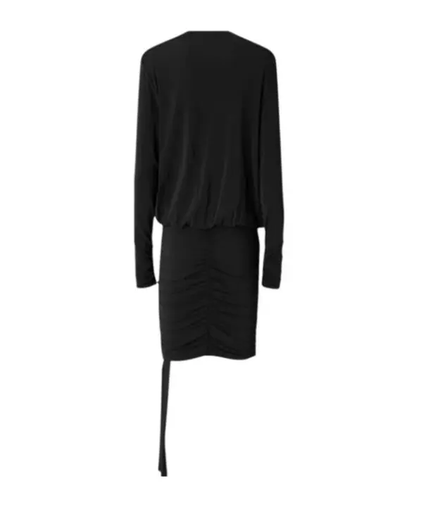 Pinko Long-sleeved V-neck Dress