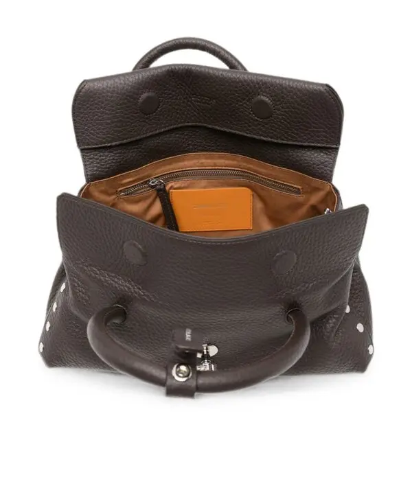 ZANELLATO Studded Leather Shoulder Bag - Brown