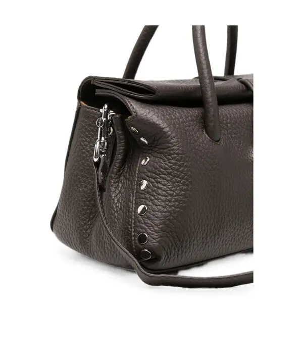 ZANELLATO Studded Leather Shoulder Bag - Brown