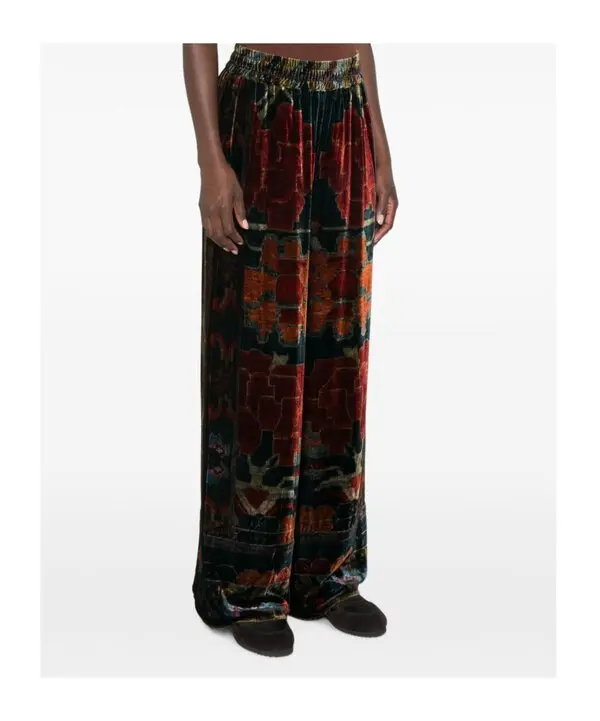 PIERRE-LOUIS MASCIA Kanada Geometric Pattern Trousers