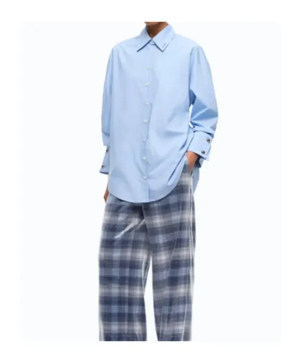 Pinko Quiet Is The New Punk" Cotton Shirt With French Cuffs