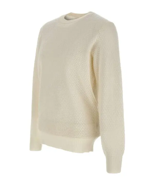 KANGRA Textured Crew Neck Knitted Sweater