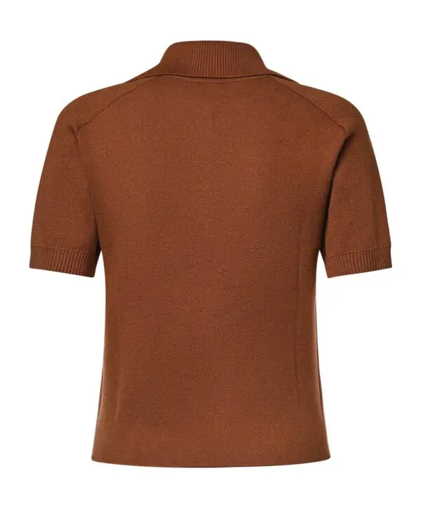 Magda Butrym Buttoned Short-sleeve Knitted Top