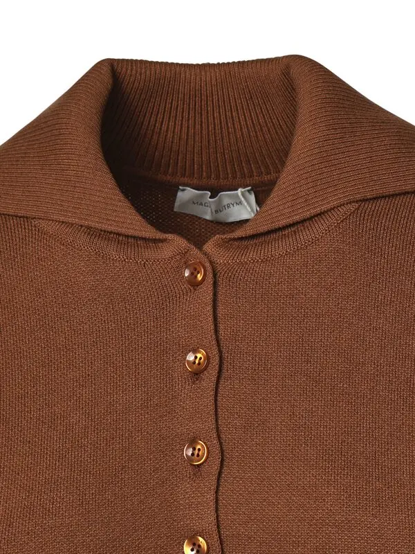 Magda Butrym Buttoned Short-sleeve Knitted Top