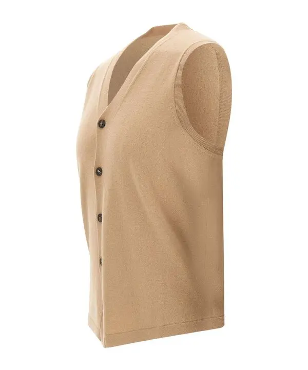 KANGRA V-neck Buttoned Knit Vest