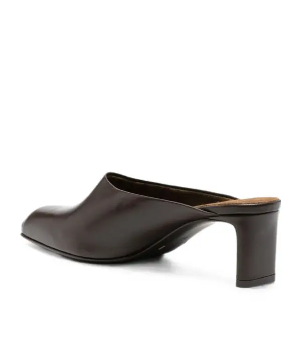 Khaite Square-toe Block Heel Mules