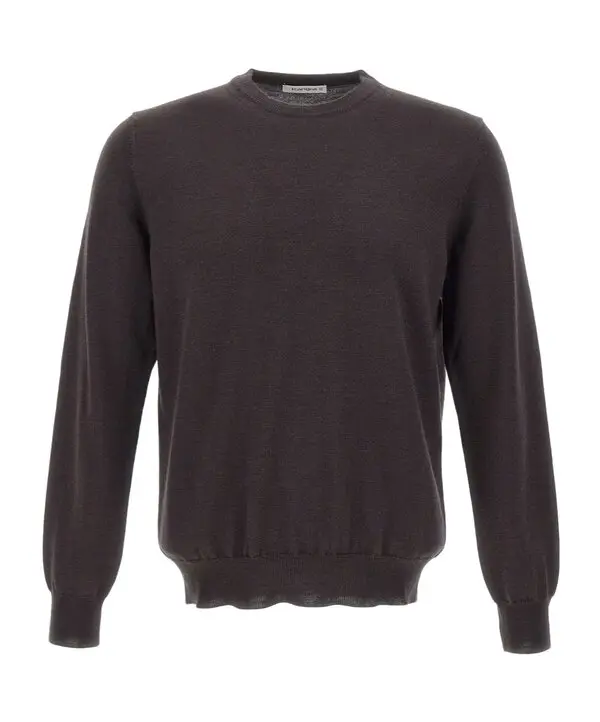 KANGRA Crew-neck Ribbed-trim Sweater