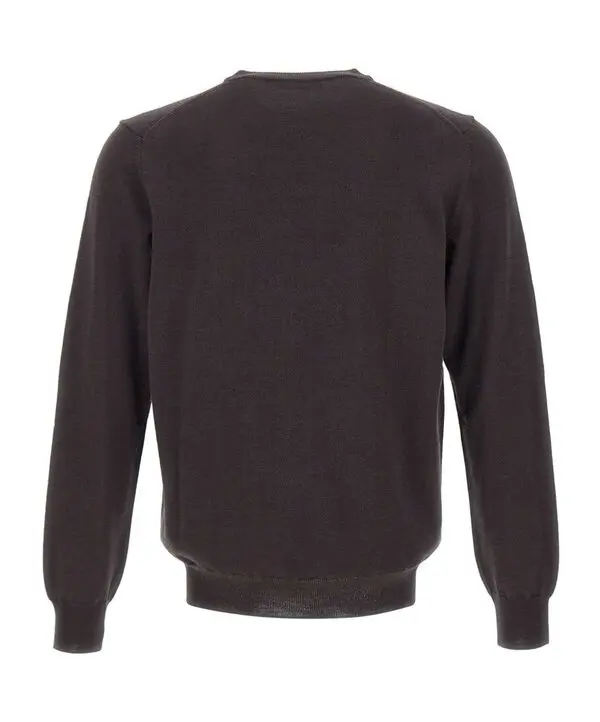 KANGRA Crew-neck Ribbed-trim Sweater