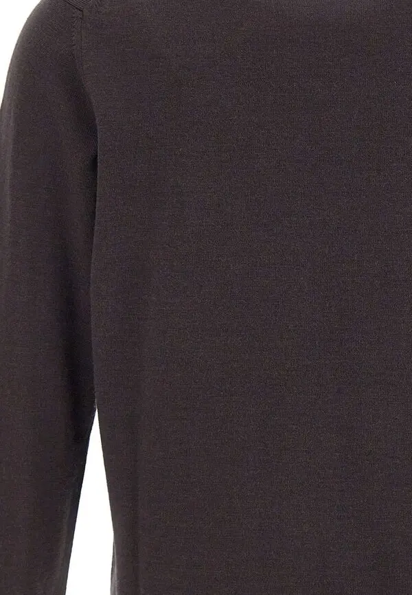 KANGRA Crew-neck Ribbed-trim Sweater